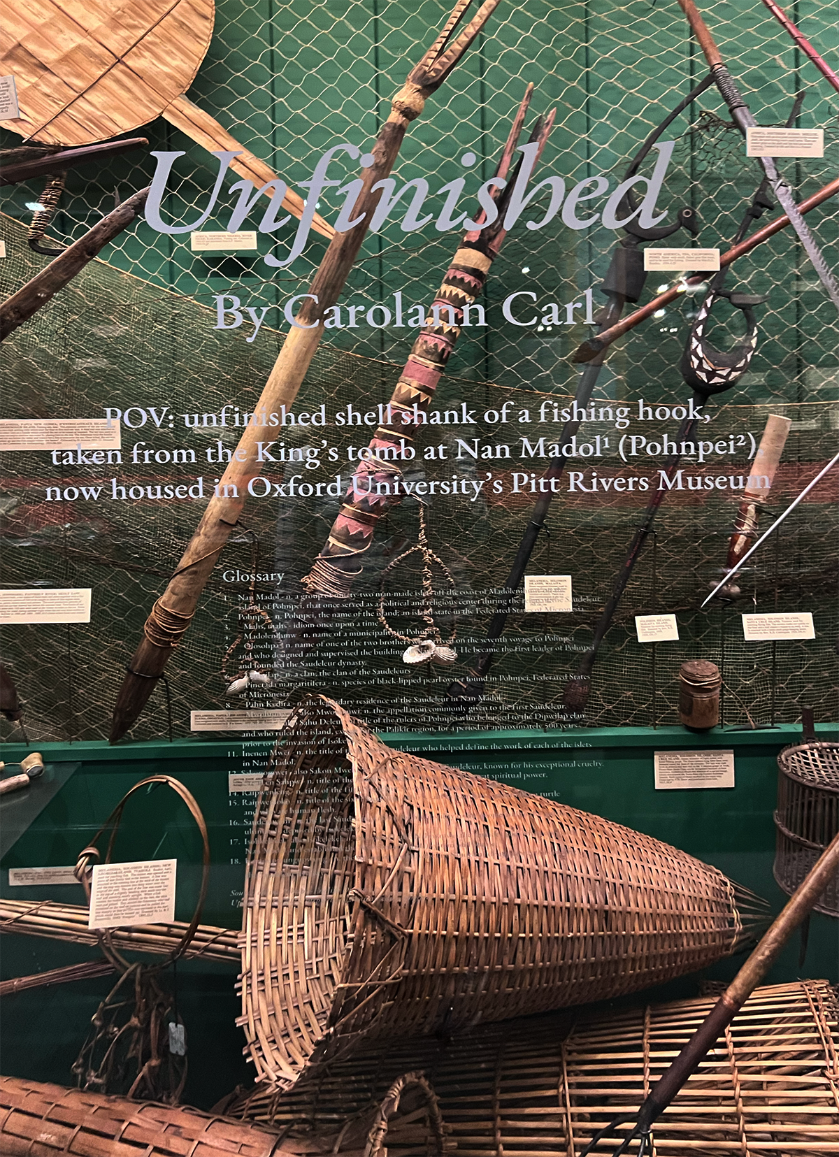 Unfinished by Carol Ann Carl | Pitt Rivers Museum